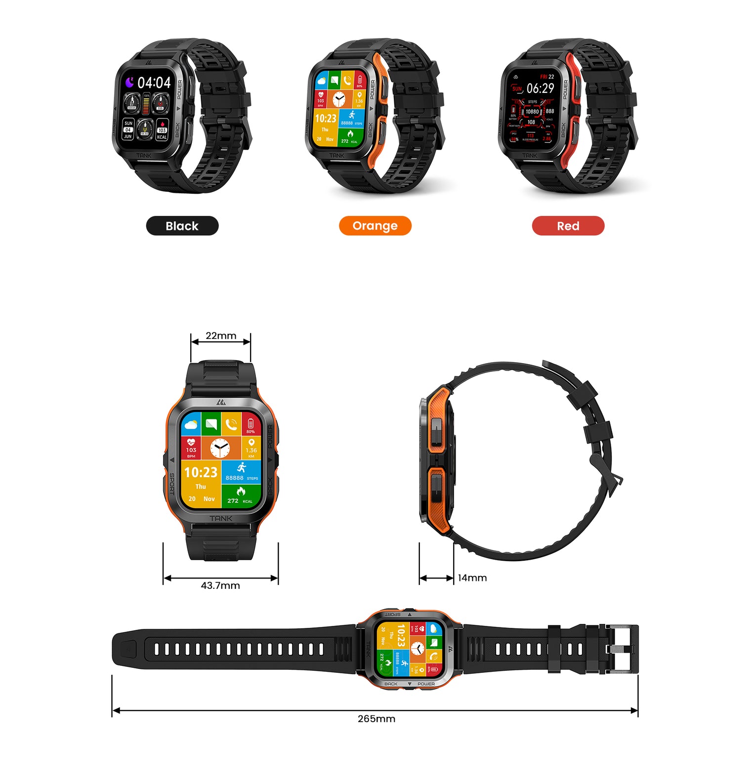 KOSPET TANK M2 Smartwatch (3M) - BaduDeal