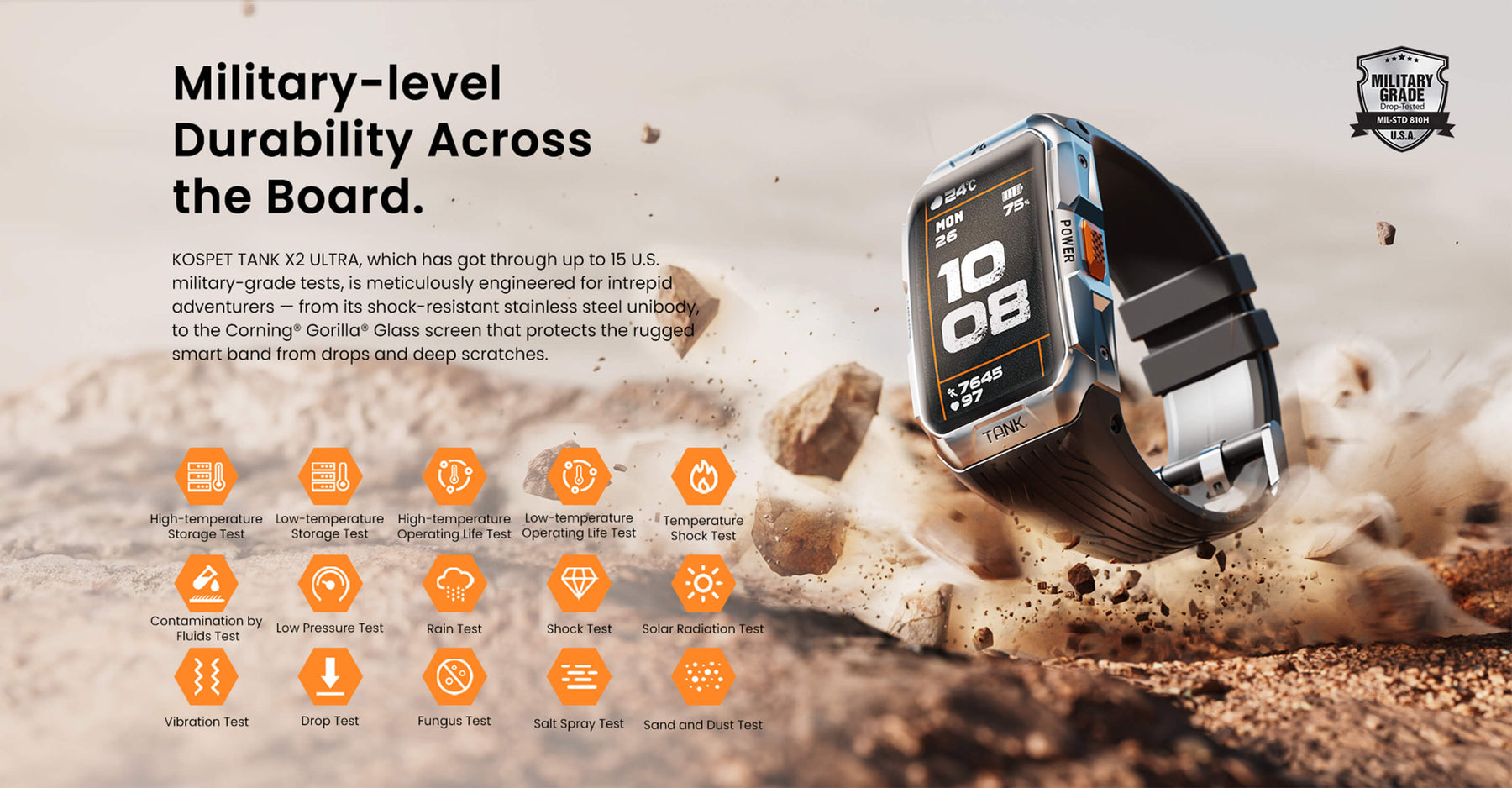 KOSPET TANK X2 ULTRA Smartwatch | KOSPET Global Official